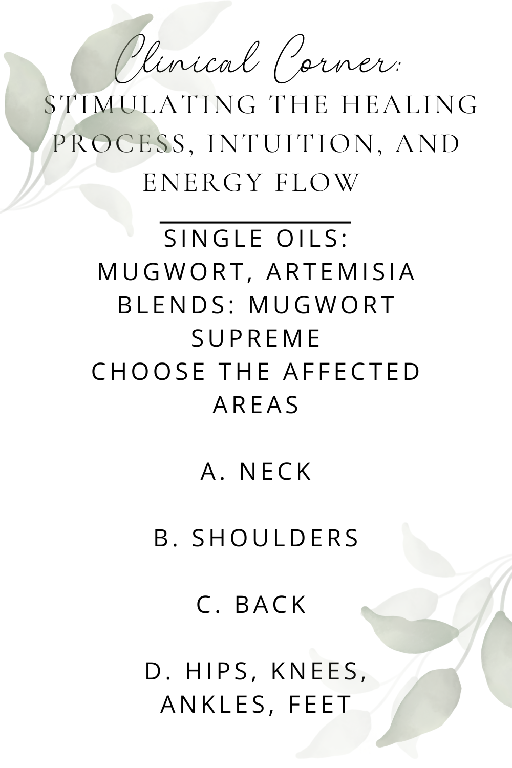 Clinical Corner: Stimulating the Healing Process, Intuition, and Energy ...