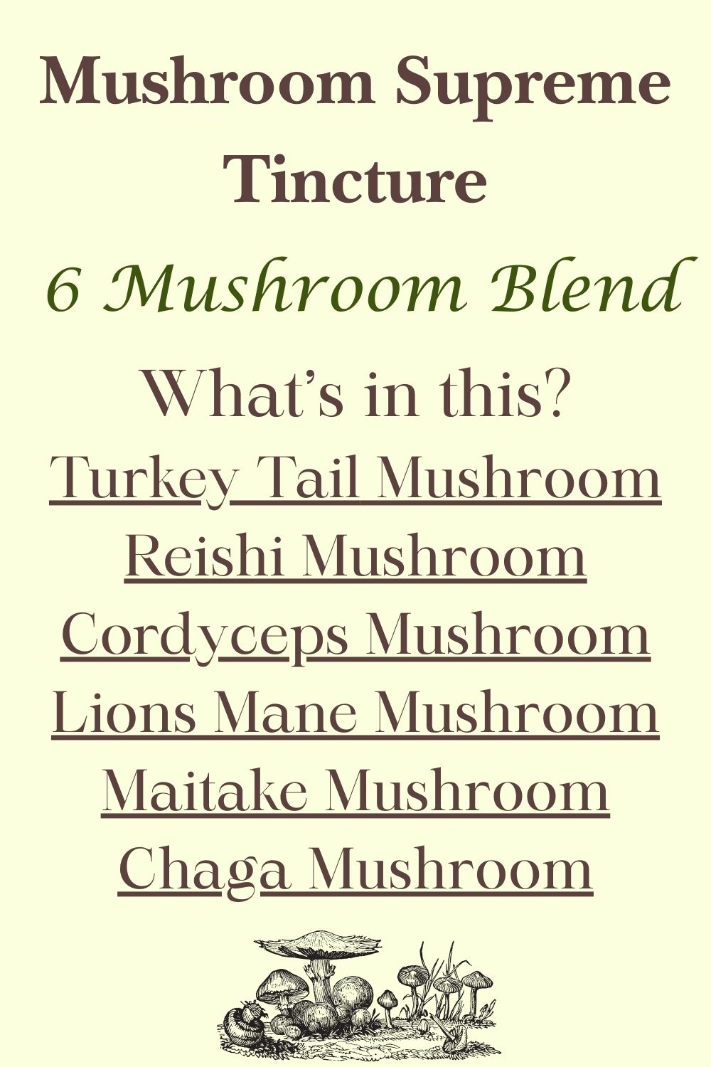 Mushroom Supreme Tincture - Plant Prana Oils