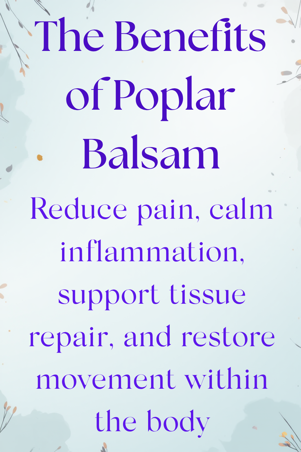 The Benefits of Poplar Balsam - Plant Prana Oils