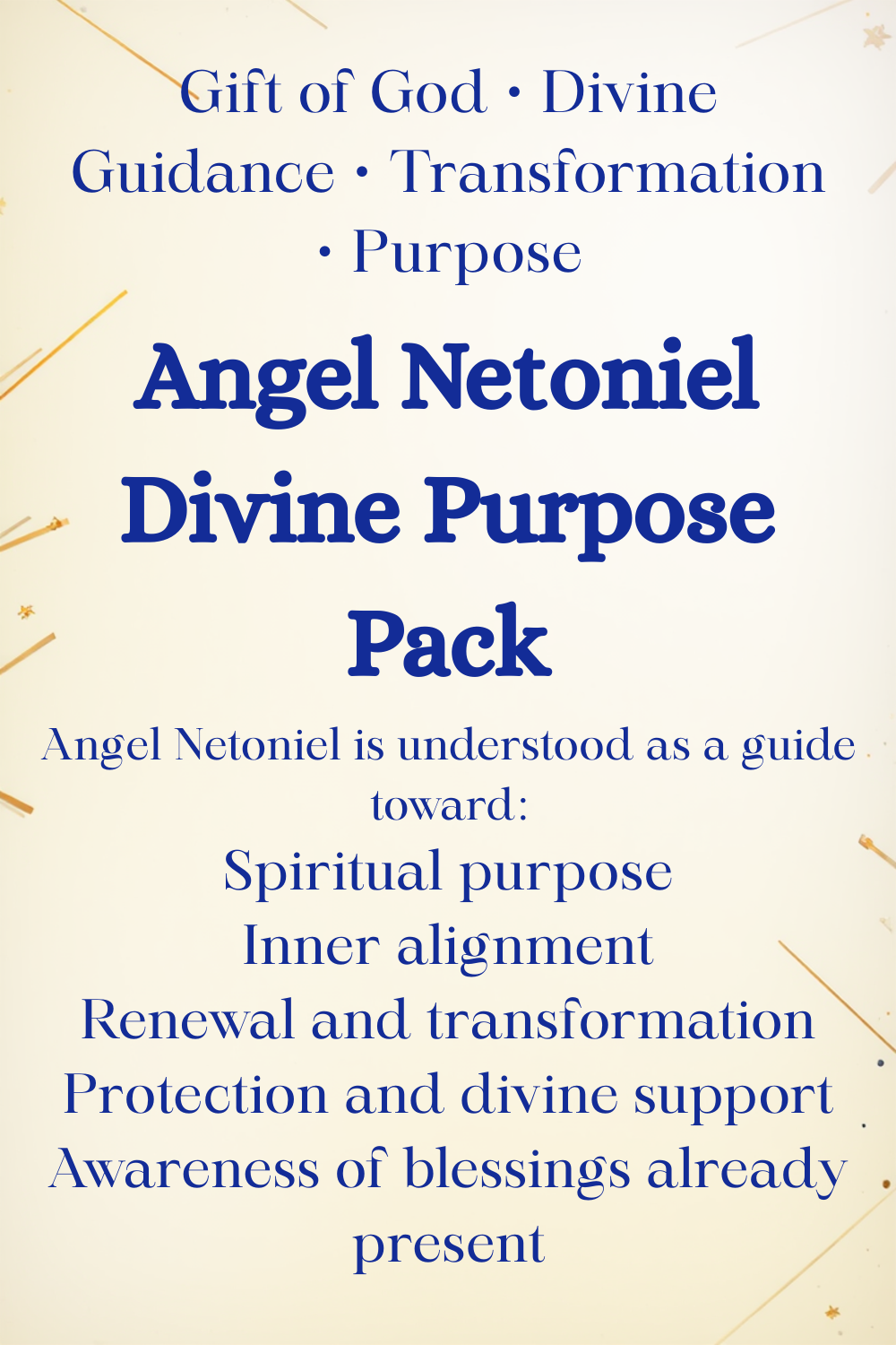 Angel Netoniel Divine Purpose Pack - Plant Prana Oils