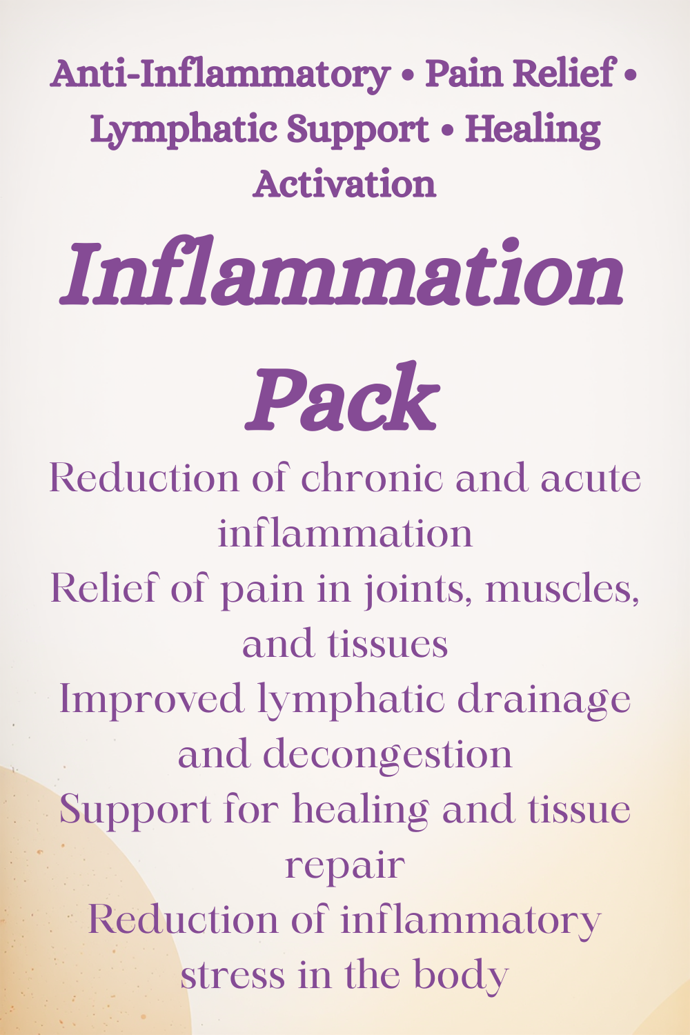 Inflammation Pack - Plant Prana Oils